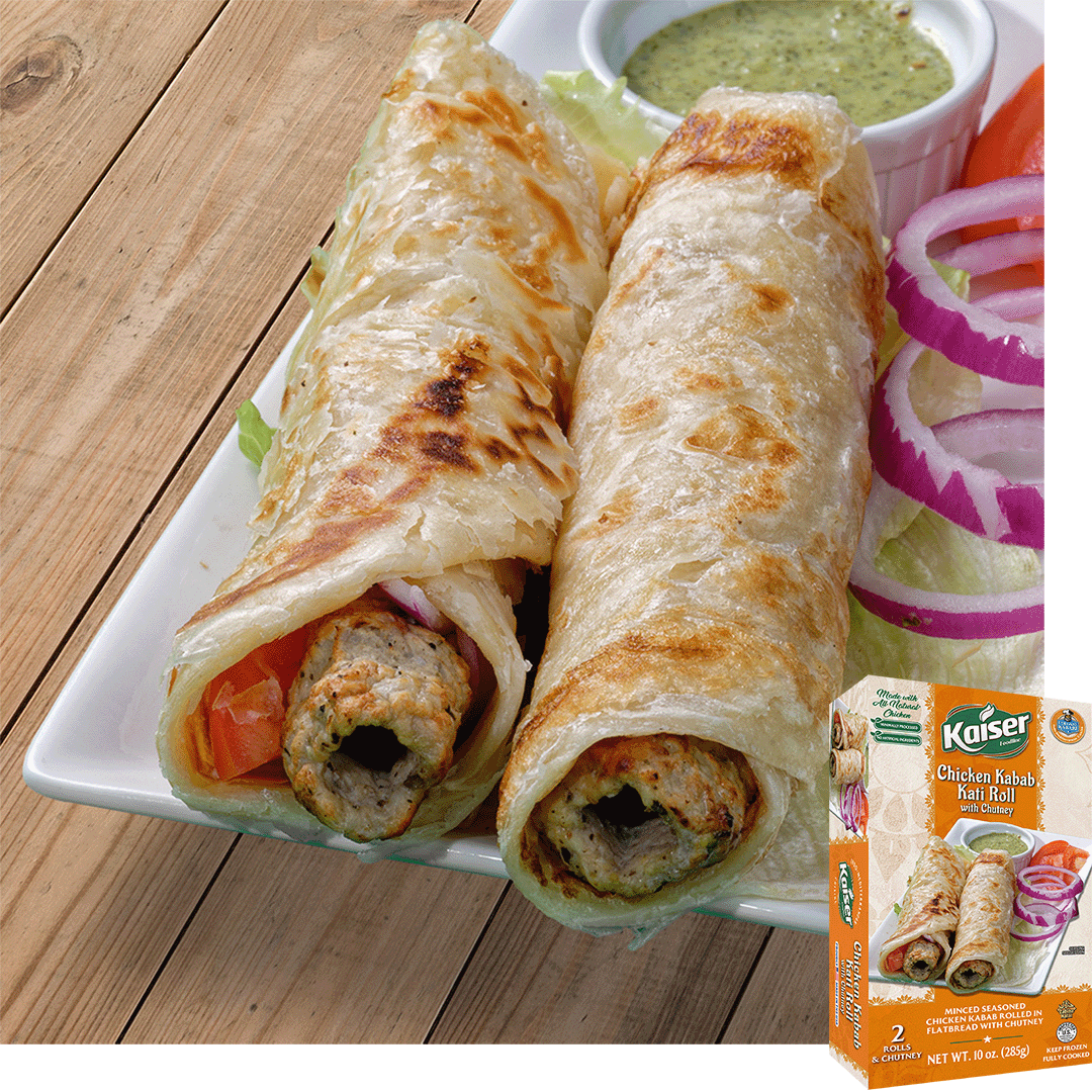 Kaiser Chicken Kabab Kati Roll with Chutney – midamarwholesale