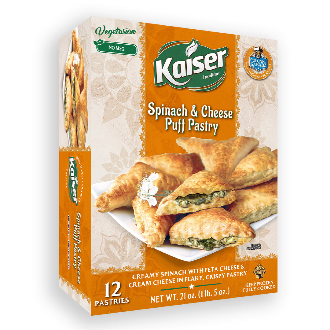 Kaiser Spinach & Cheese Puff Pastry – midamarwholesale