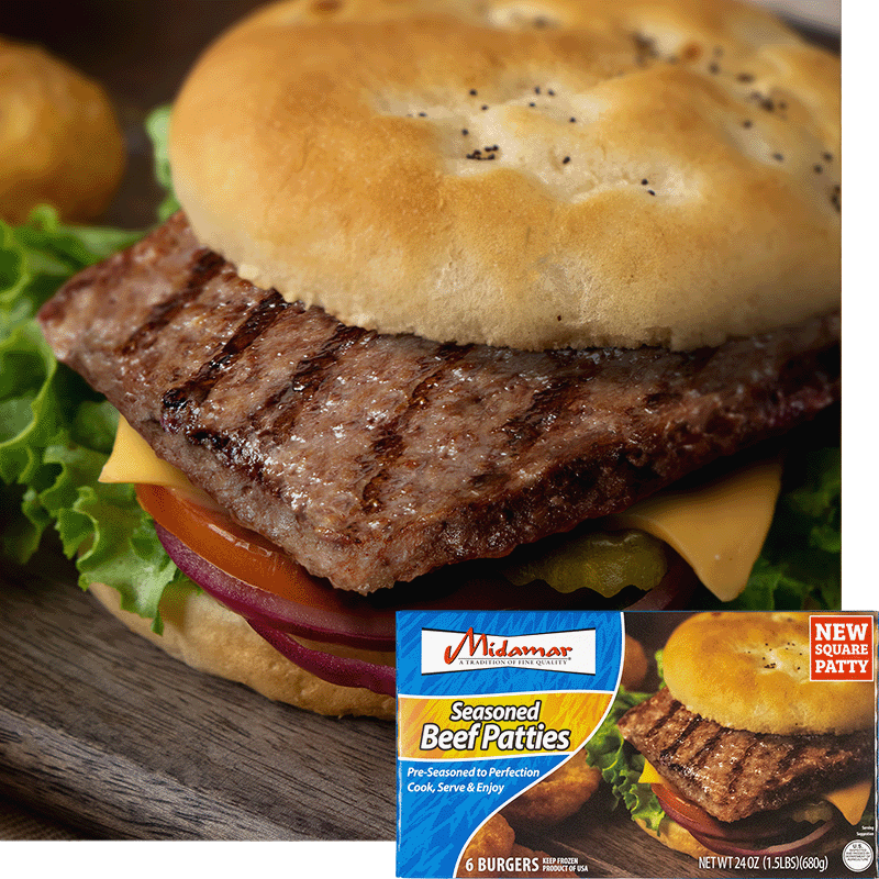 Halal Seasoned Beef Patties – midamarwholesale