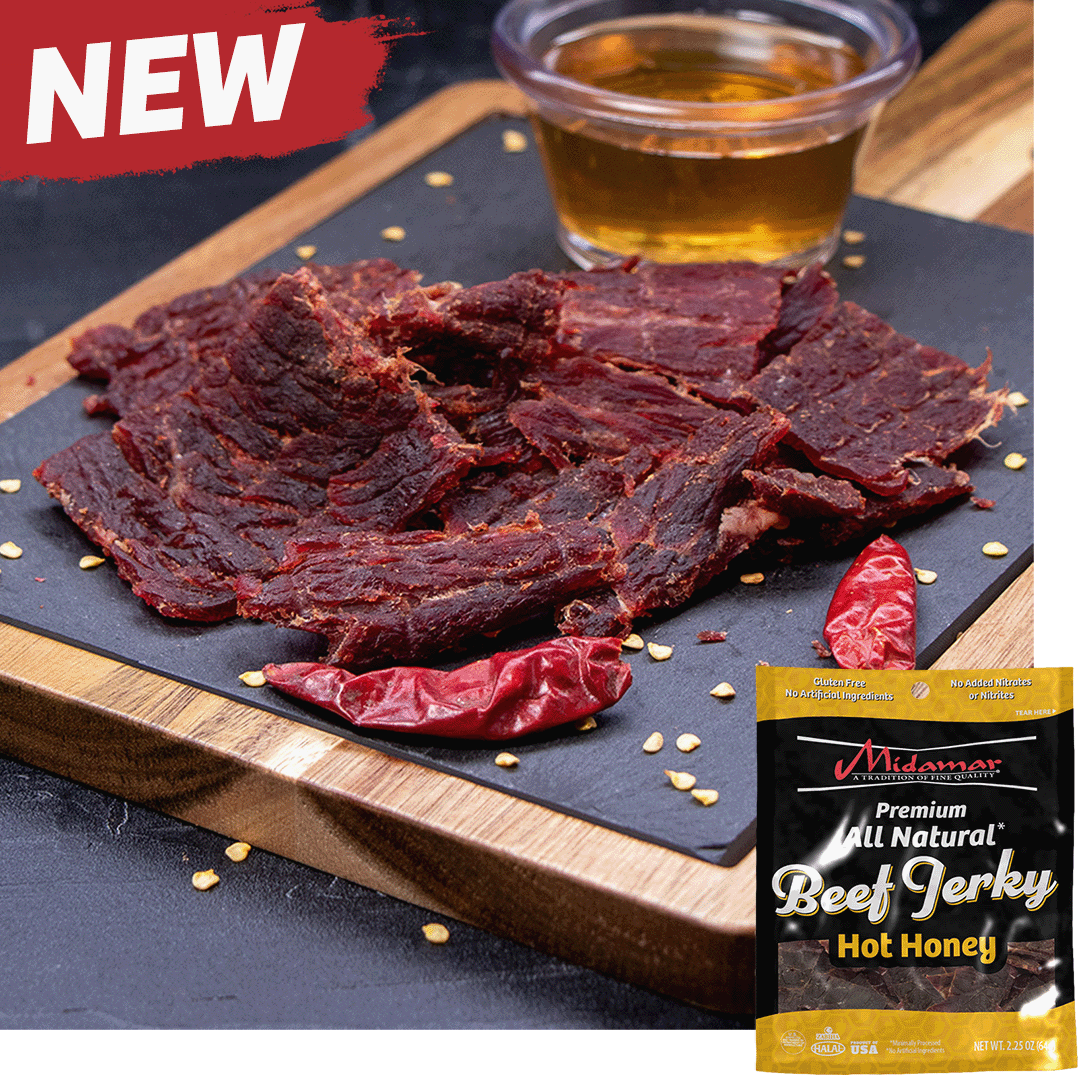 Midamar All Natural Halal Beef Jerky Hot Honey – midamarwholesale